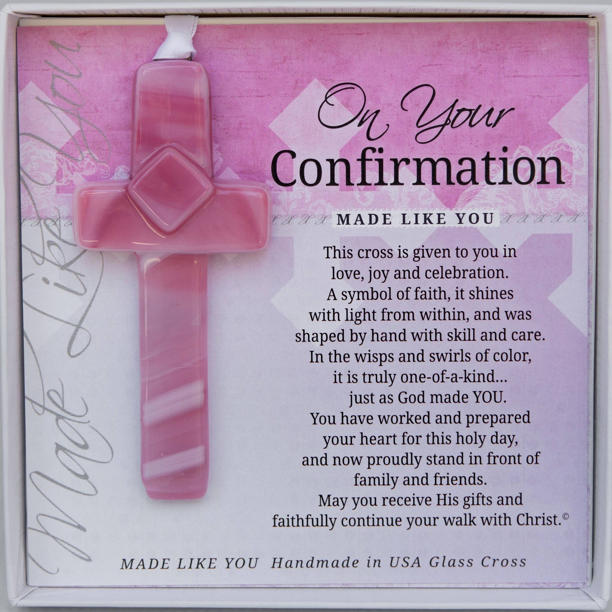 Pink Confirmation Cross